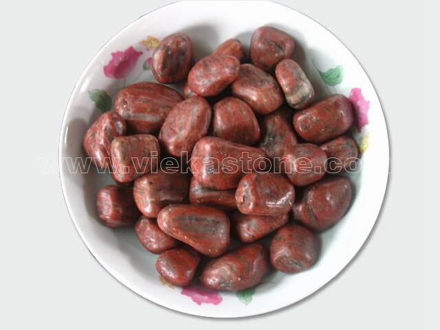 Polished Red Pebble - VIEKA - Natural Culture Stone, Slate Stacked ...