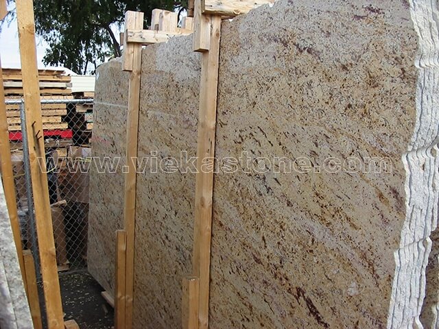 Shivasaki Yellow Slab - VIEKA - Natural Culture Stone, Slate Stacked ...