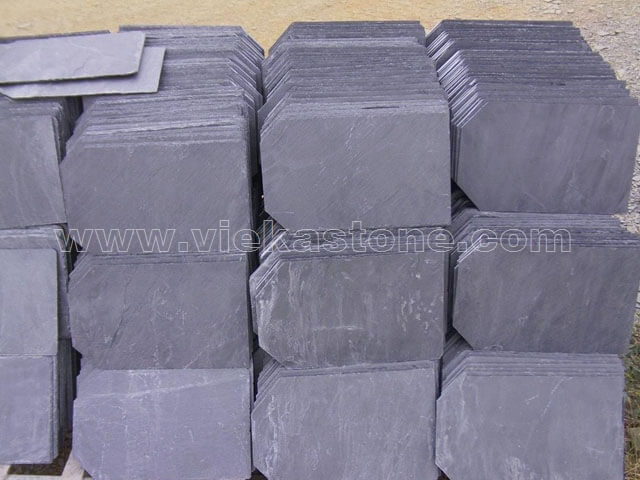 black roofing slate tile cut corner - VIEKA - Natural Culture Stone ...