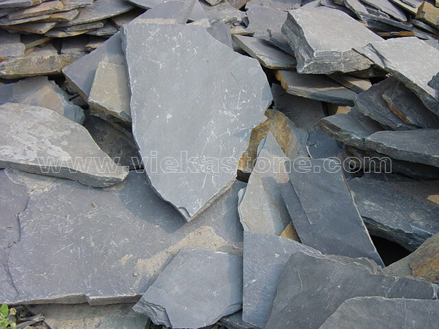 Black Slate Irregular Flagstone - VIEKA - Natural Culture Stone, Slate ...