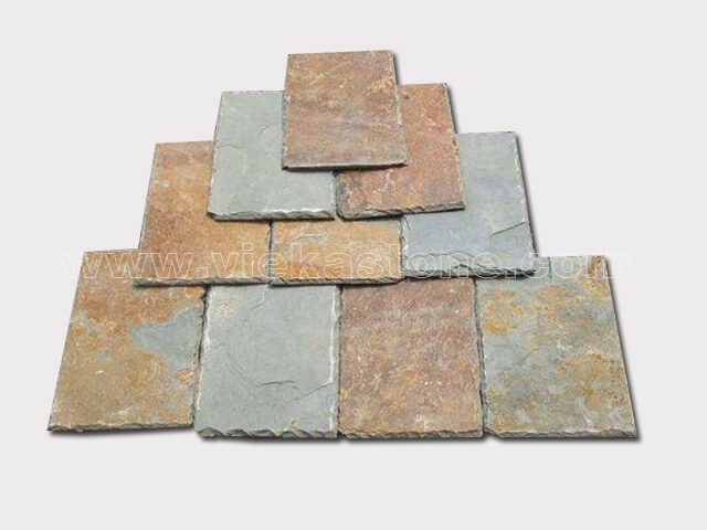Rusty Roofing Slate Tile Rectangle - VIEKA - Natural Culture Stone ...