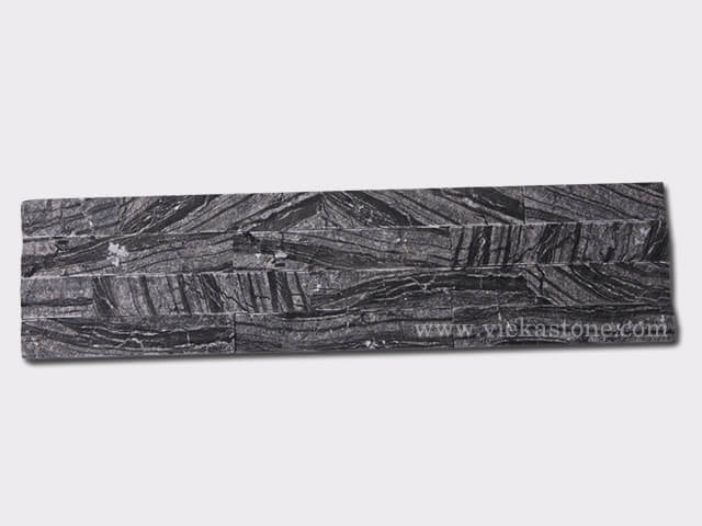 Black Wooden Marble Stone Panel Wall Cladding RP021 - VIEKA - Natural ...
