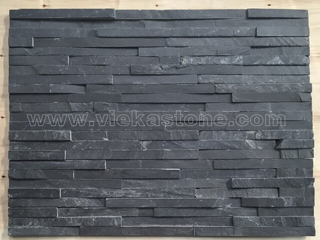 Charcoal Black Slate Stone Panels Wall Cladding RP032 - VIEKA - Natural ...