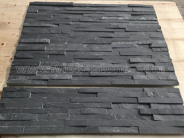 Charcoal Black Slate Stone Panels Wall Cladding RP032 - VIEKA - Natural ...