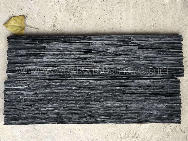 Charcoal Black Slate Stone Panels Wall Cladding RP042 - VIEKA - Natural ...