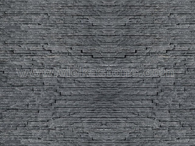 Charcoal Black Slate Stone Panels Wall Cladding RP042 - VIEKA - Natural ...