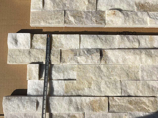 Cream White Quartz Stone Cladding Wall Panel ZP010 - VIEKA - Natural ...