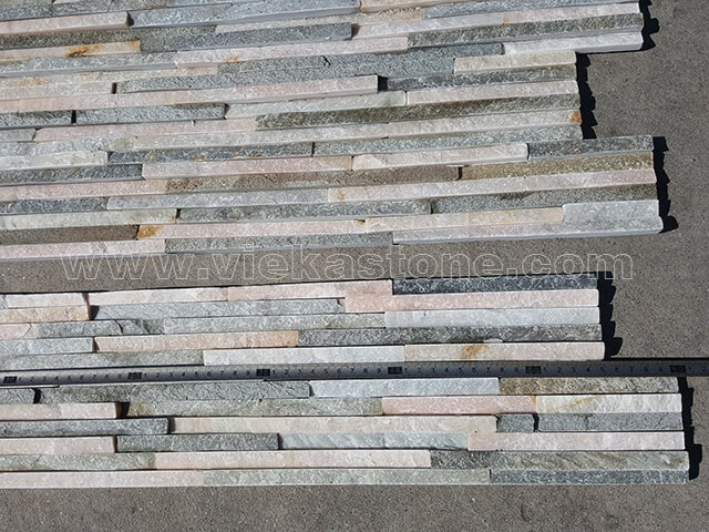 Mixed Yellow Slate Stone Cladding Wall Panel ZP033 - VIEKA - Natural Culture Stone, Slate ...