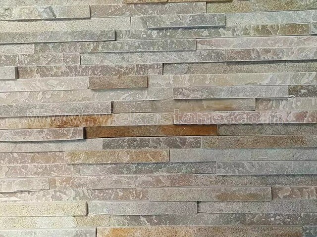 Beige Slate Stone Cladding Wall Panel ZP024 - VIEKA - Natural Culture ...